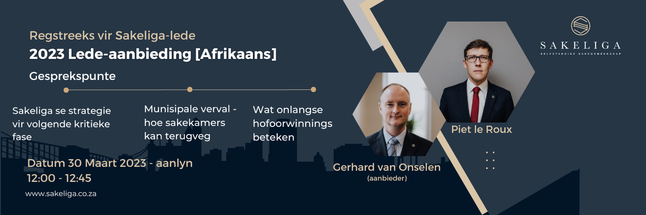 Eksklusiewe aanlyn lede-aanbieding met Piet le Roux | Sakeliga